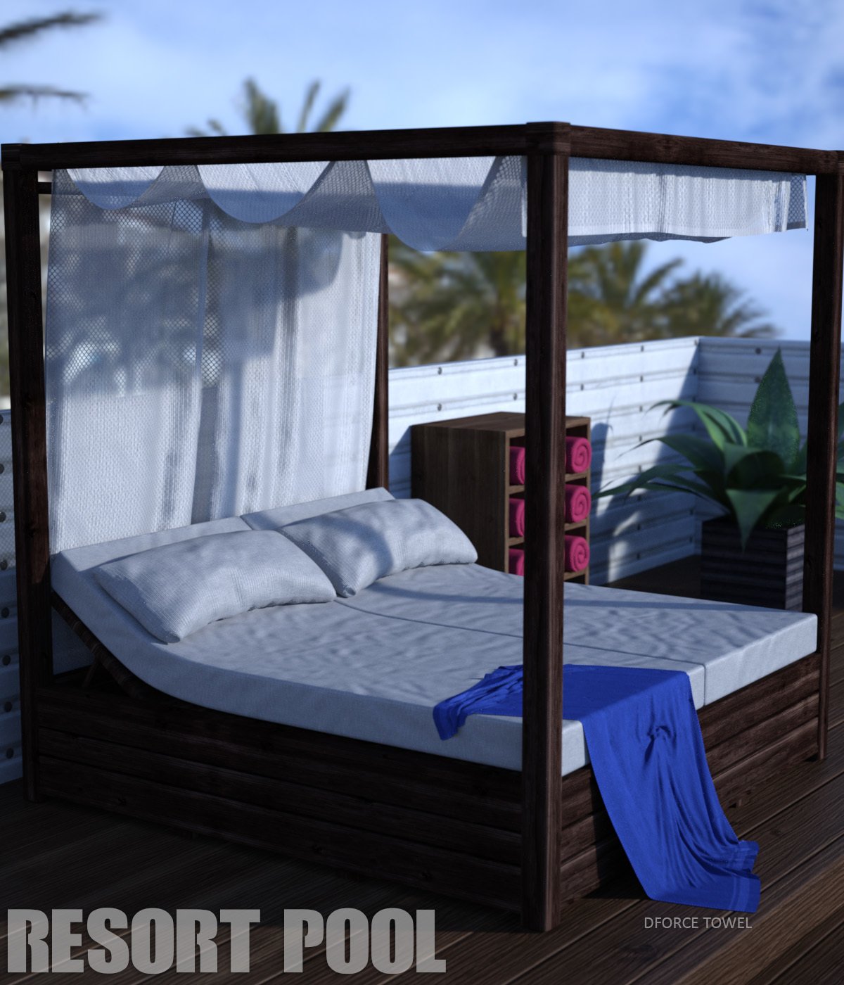 Resort Pool Daz Studio | Daz 3D