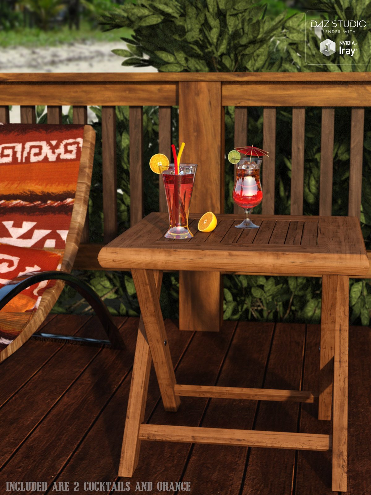 Round Pool Deck | Daz 3D