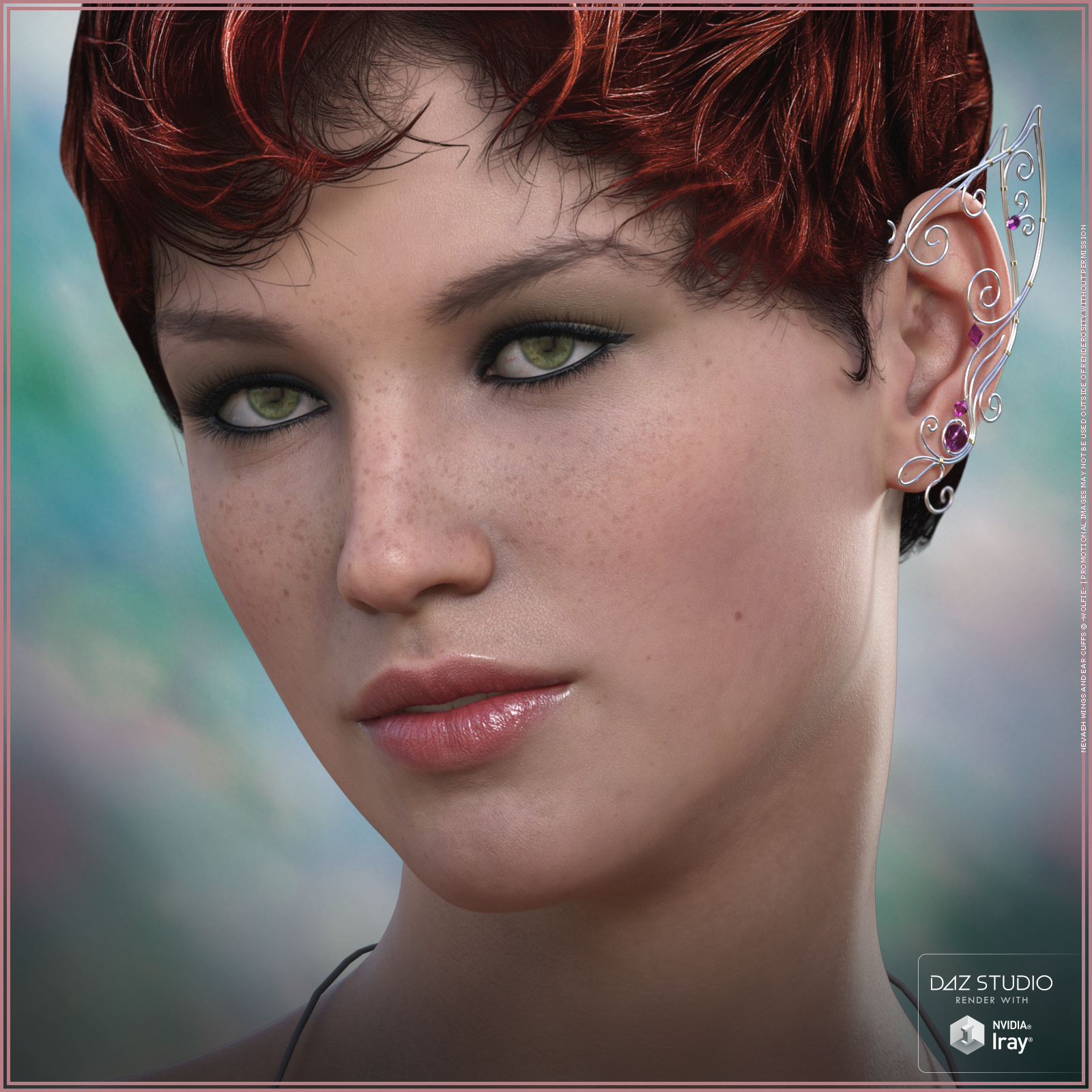 Nevaeh Wings and Ear Cuffs G3F G8F | Daz 3D