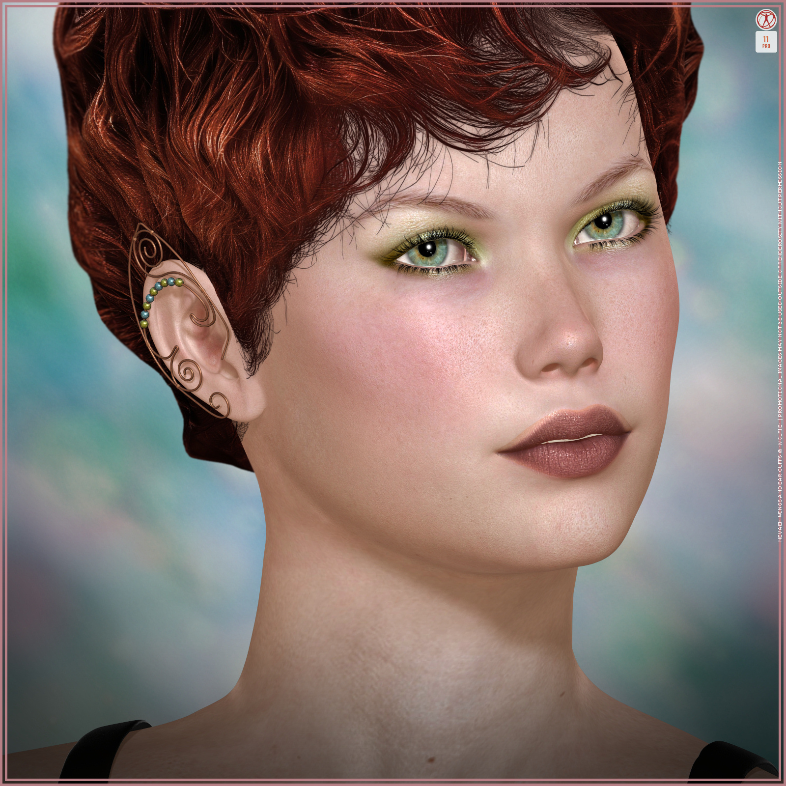 Nevaeh Wings and Ear Cuffs V4 | Daz 3D