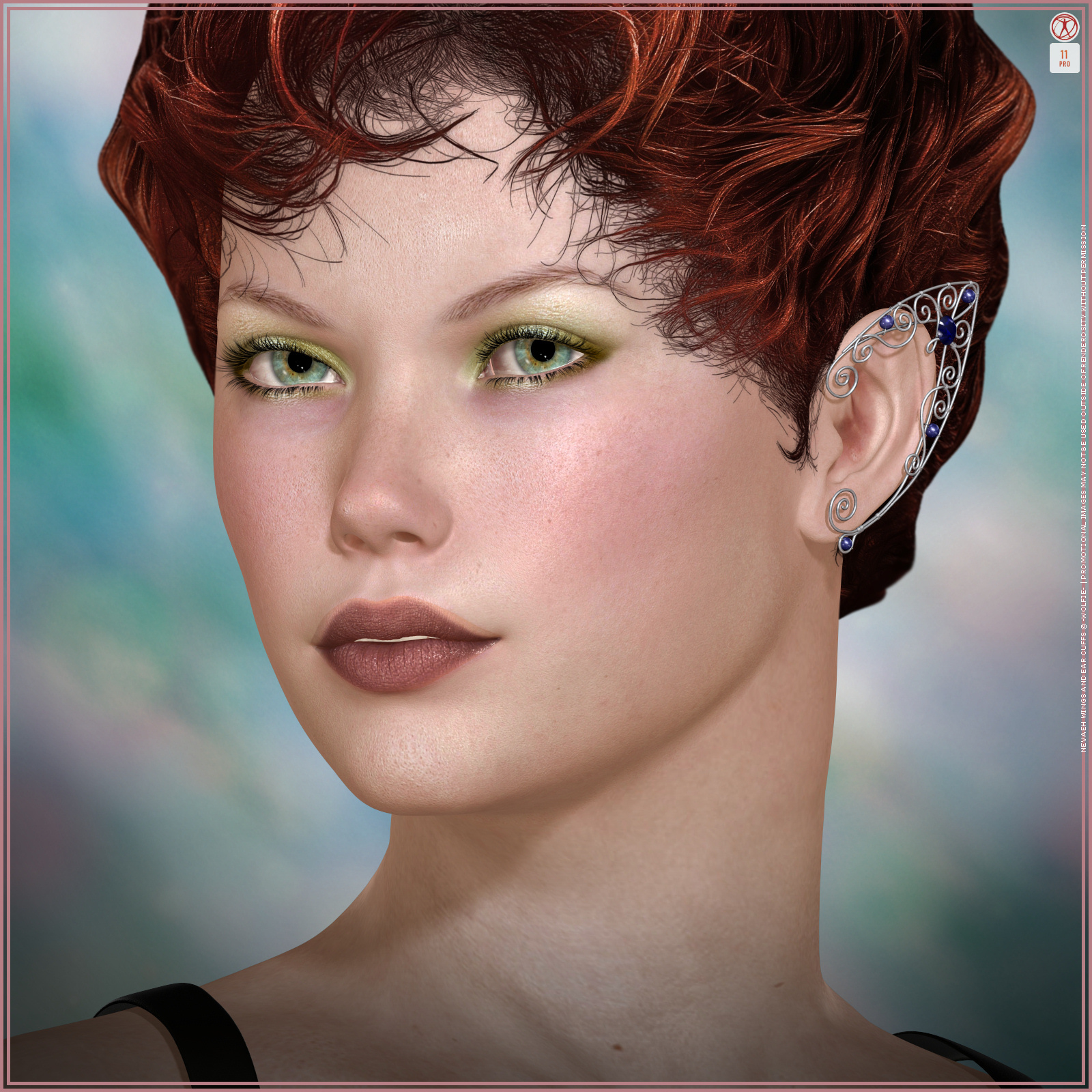 Nevaeh Wings and Ear Cuffs V4 | Daz 3D