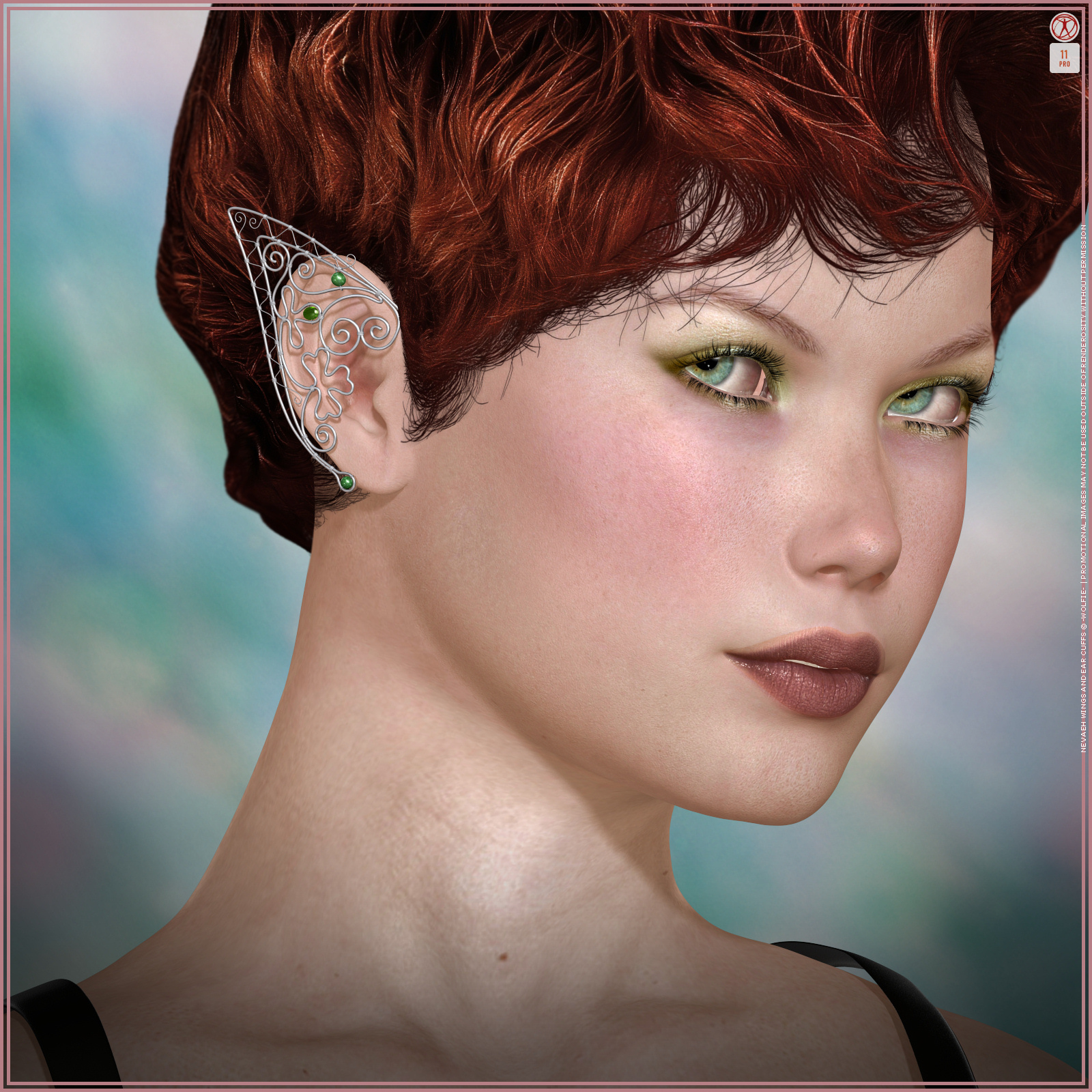 Nevaeh Wings and Ear Cuffs V4 | Daz 3D