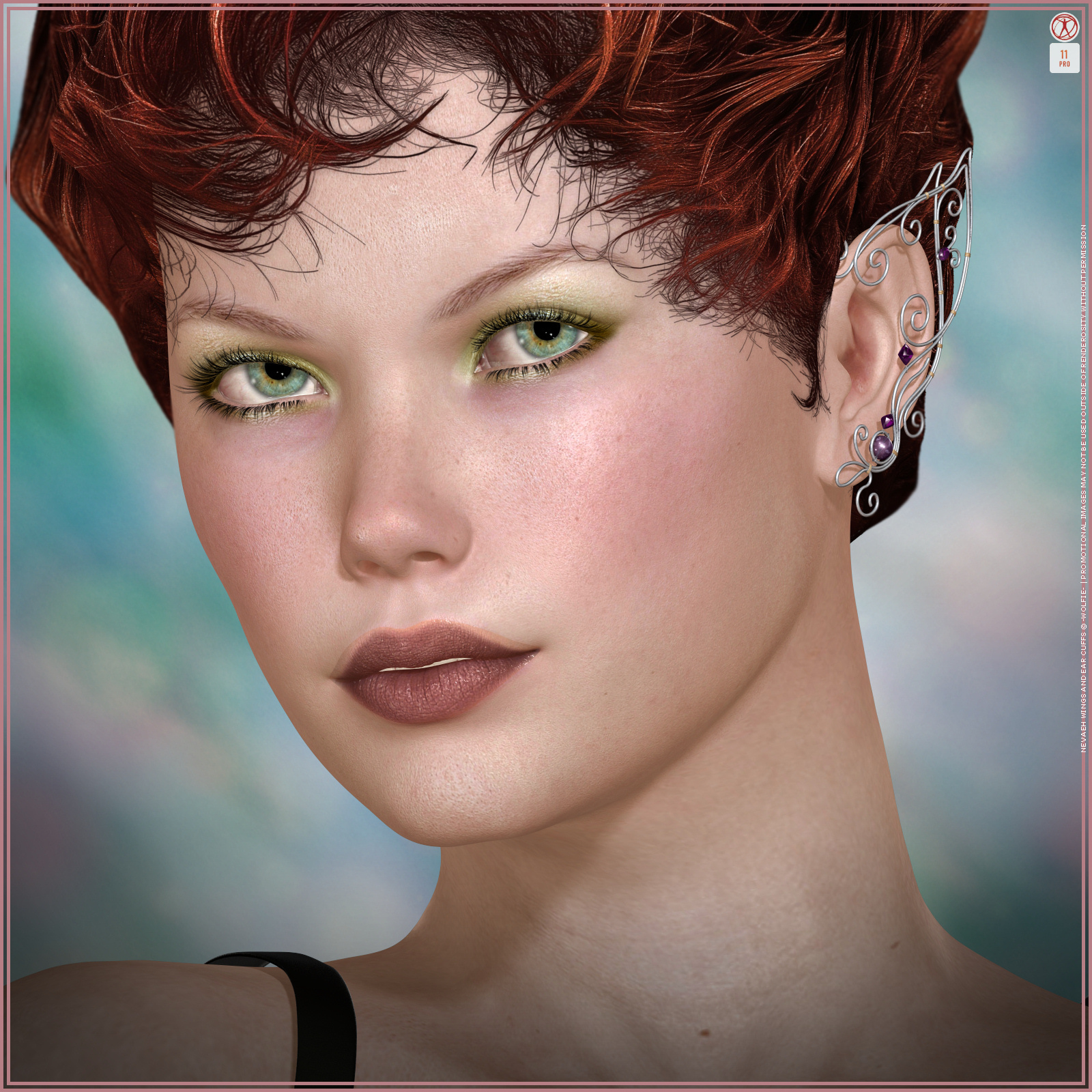 Nevaeh Wings and Ear Cuffs V4 | Daz 3D