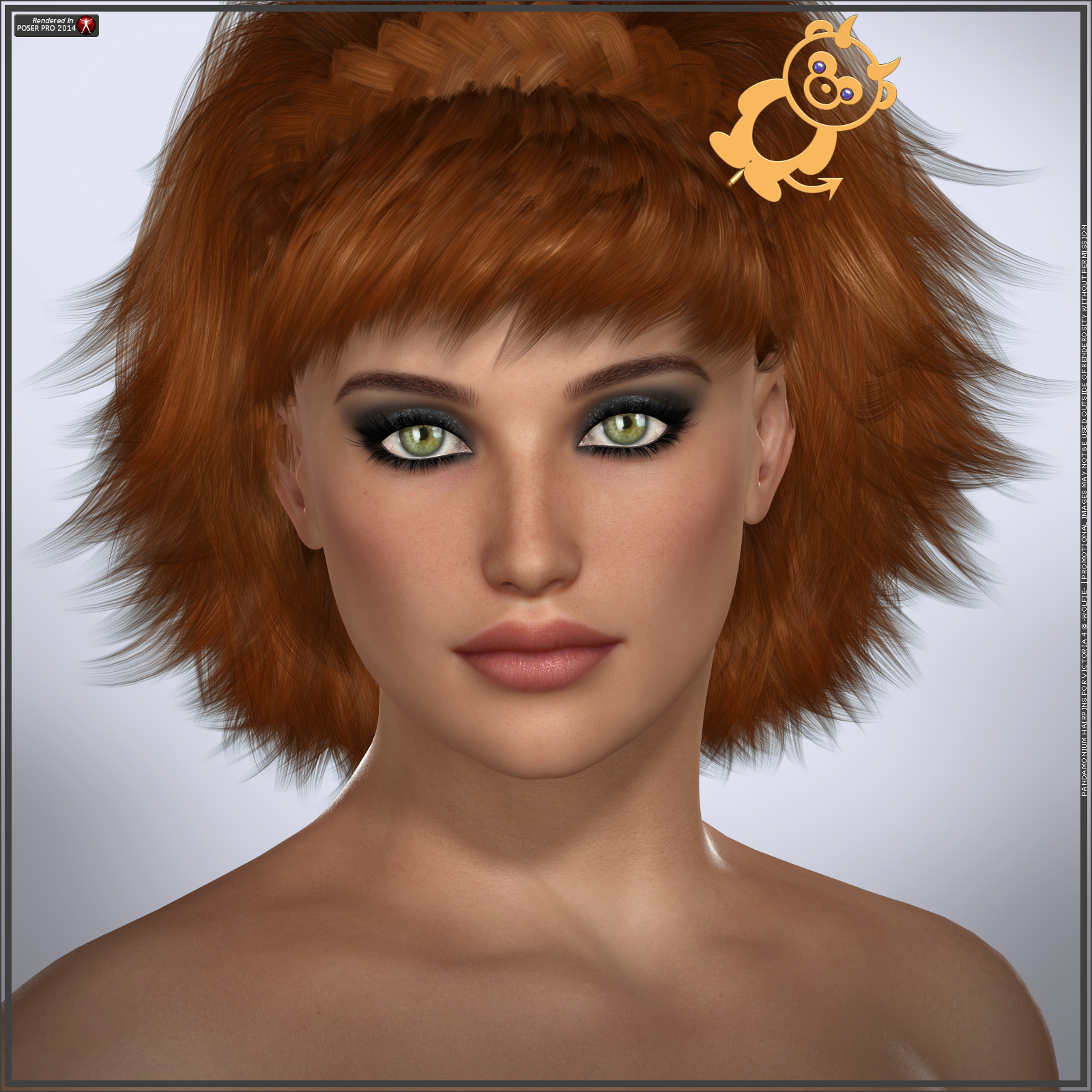Pandamonium Hairpins V4 | Daz 3D