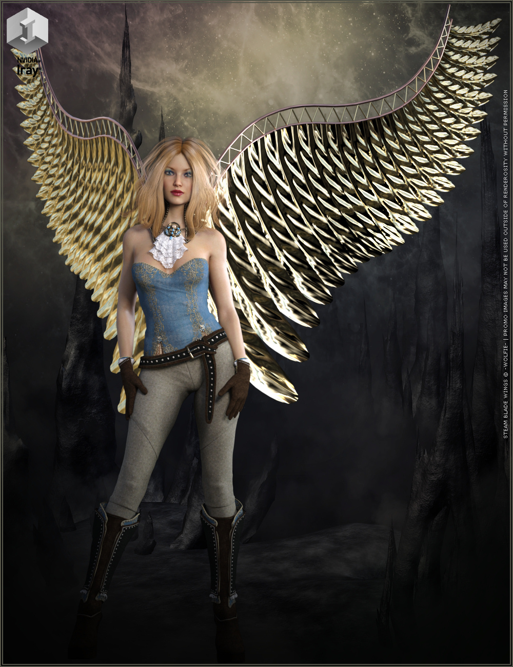 Steam Blade Wings | Daz 3D