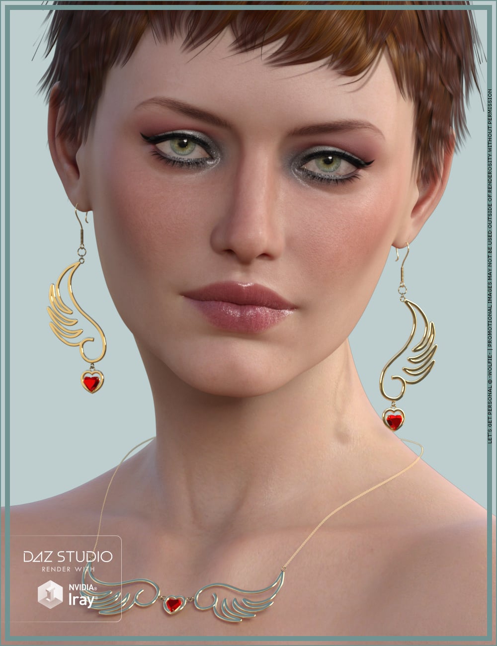 Winged Heart G3F G8F Daz | Daz 3D