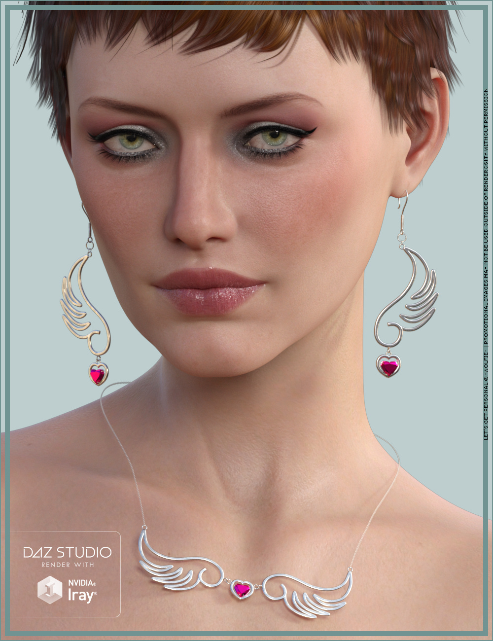 Winged Heart G3F G8F Daz | Daz 3D