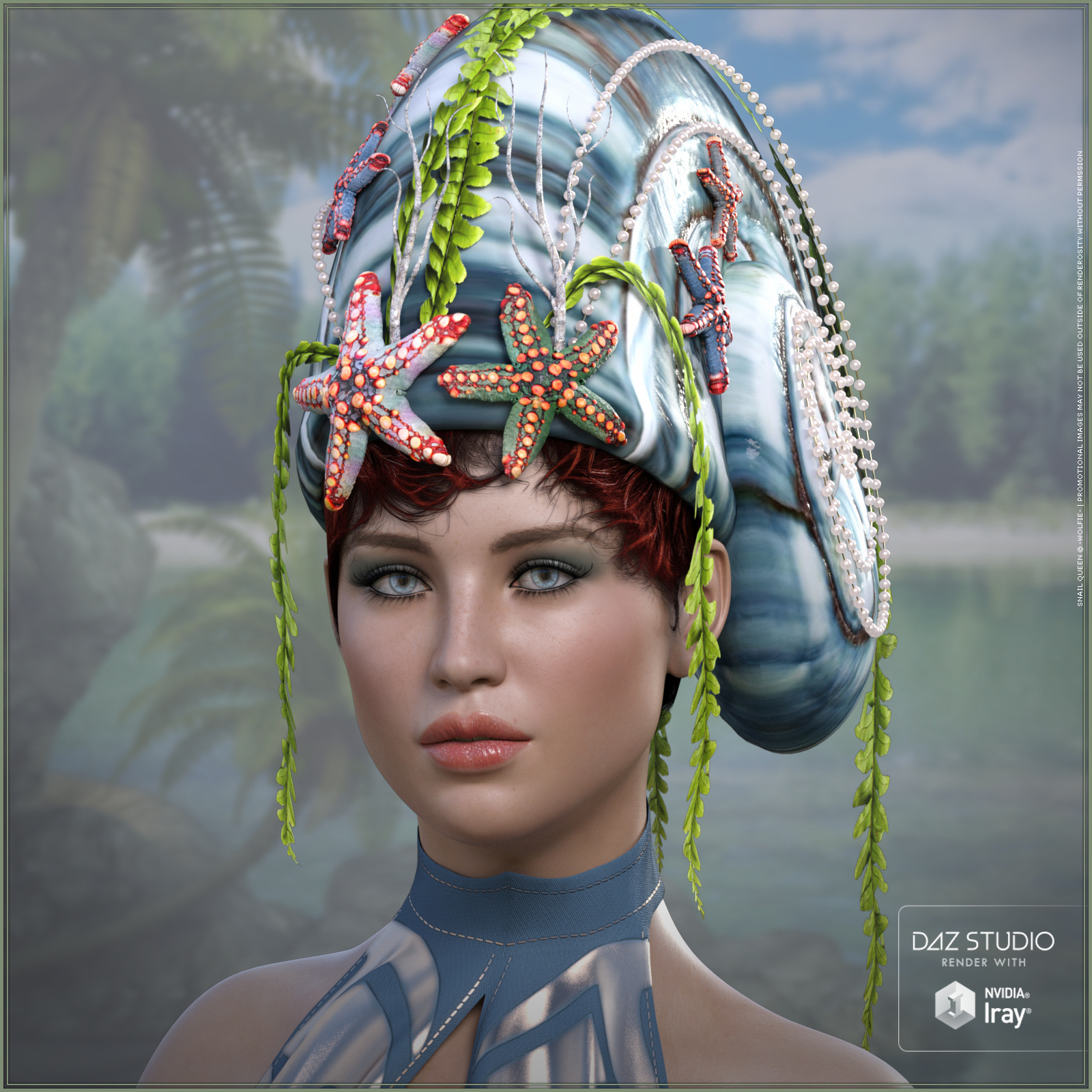 Snail Queen for G3F G8F | Daz 3D