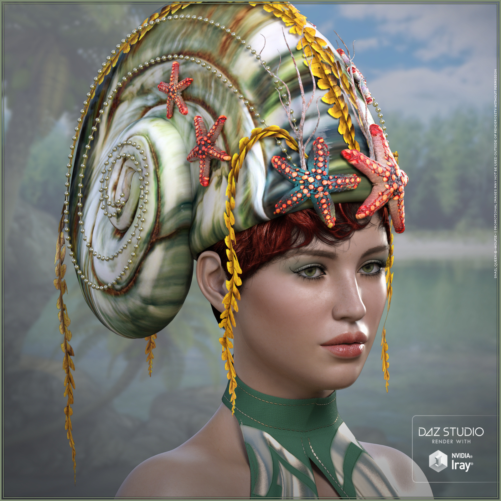 Snail Queen for G3F G8F | Daz 3D