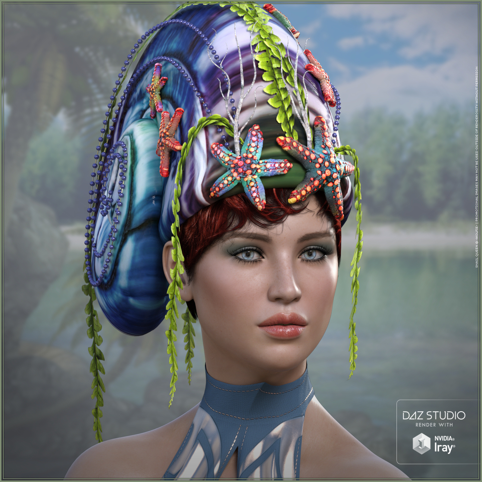 Snail Queen for G3F G8F | Daz 3D