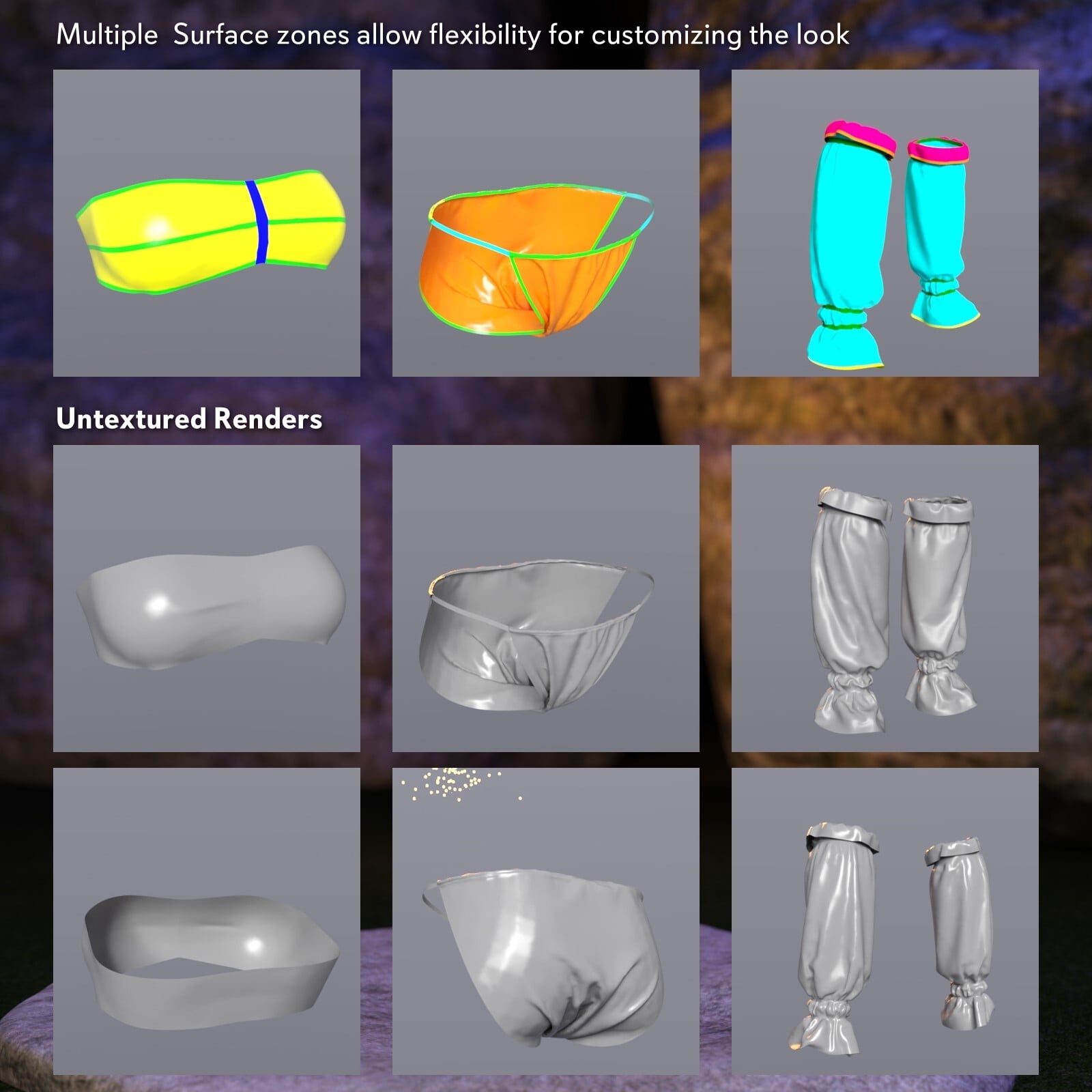 Cave Clothes 02 Outfit G8F | Daz 3D