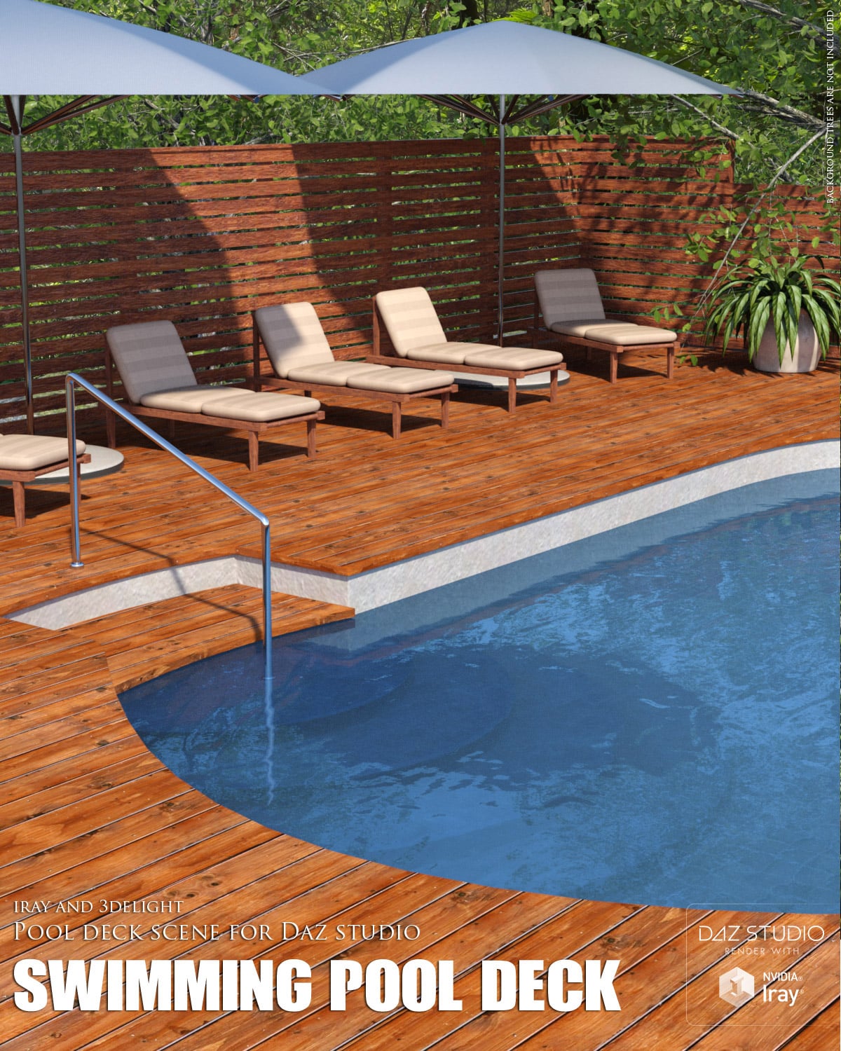 Swimming Pool Deck | Daz 3D