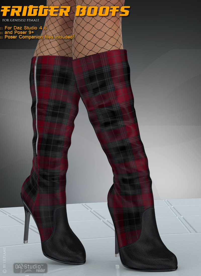 Trigger Boots G2F | Daz 3D