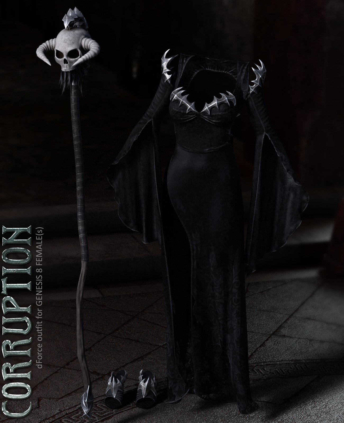 dForce Corruption for Genesis 8 Females | Daz 3D