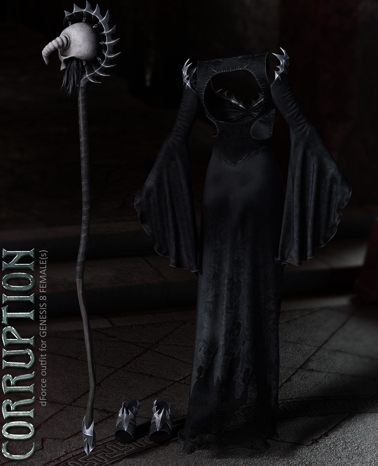 dForce Corruption for Genesis 8 Females | Daz 3D