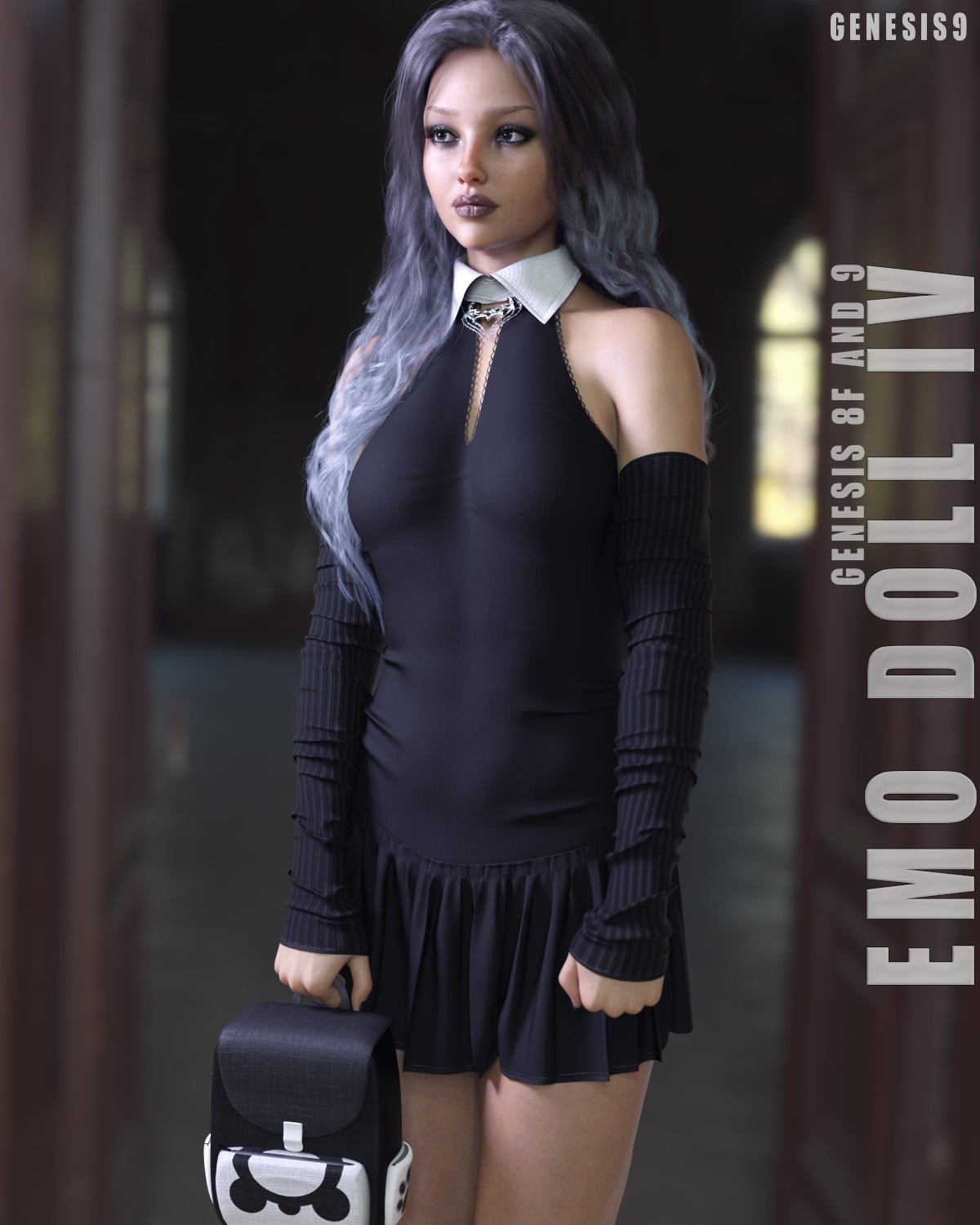 dForce Emo Doll IV Genesis 8-8.1F and G9 | Daz 3D