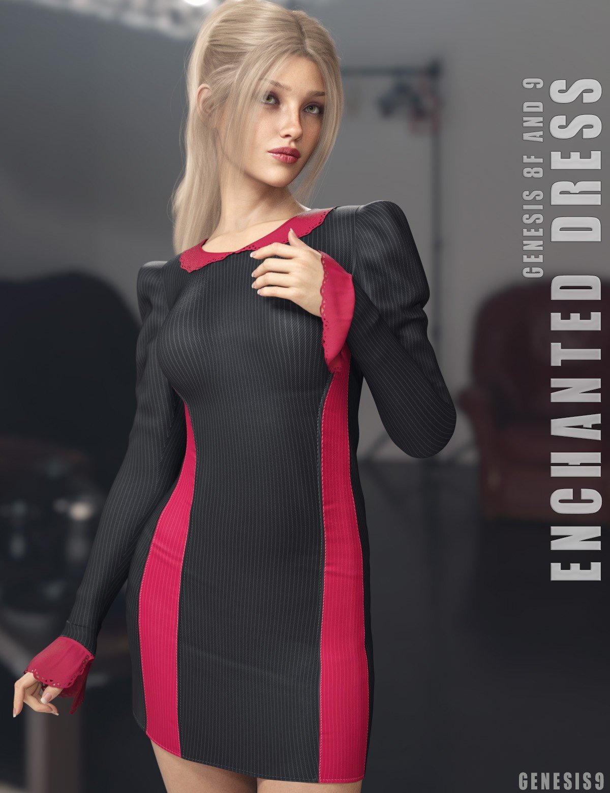 dForce Enchanted Dress Genesis 8-8.1F and G9 | Daz 3D