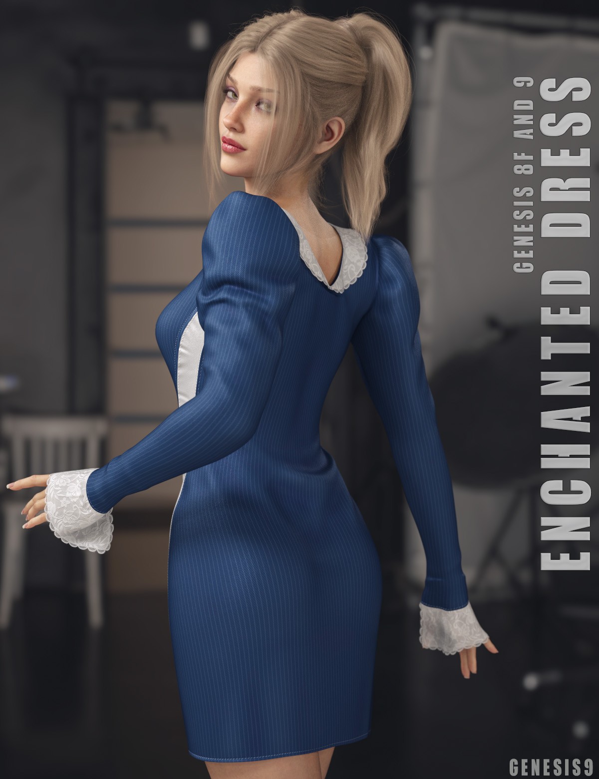 dForce Enchanted Dress Genesis 8-8.1F and G9 | Daz 3D
