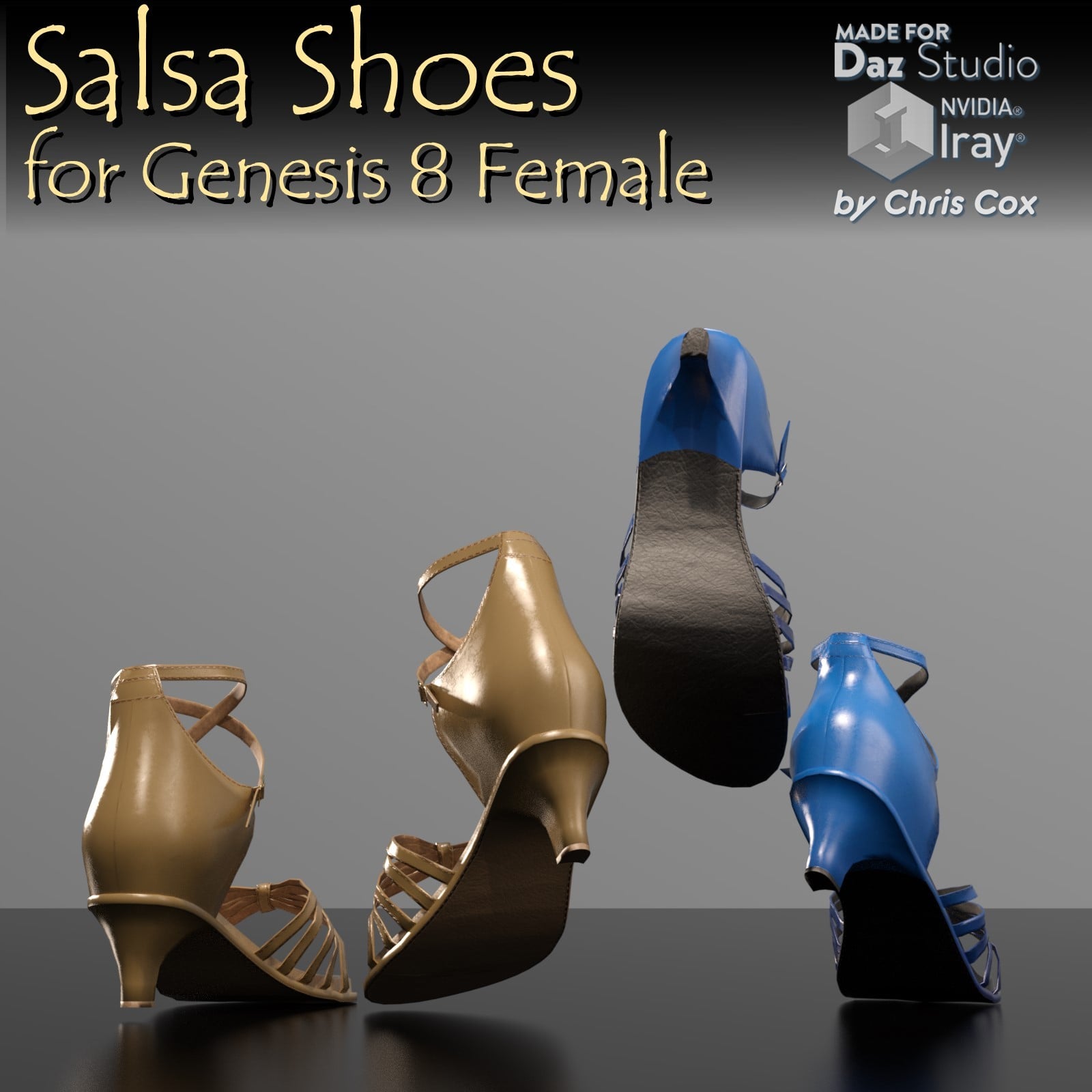 Salsa Shoes for G8F | Daz 3D