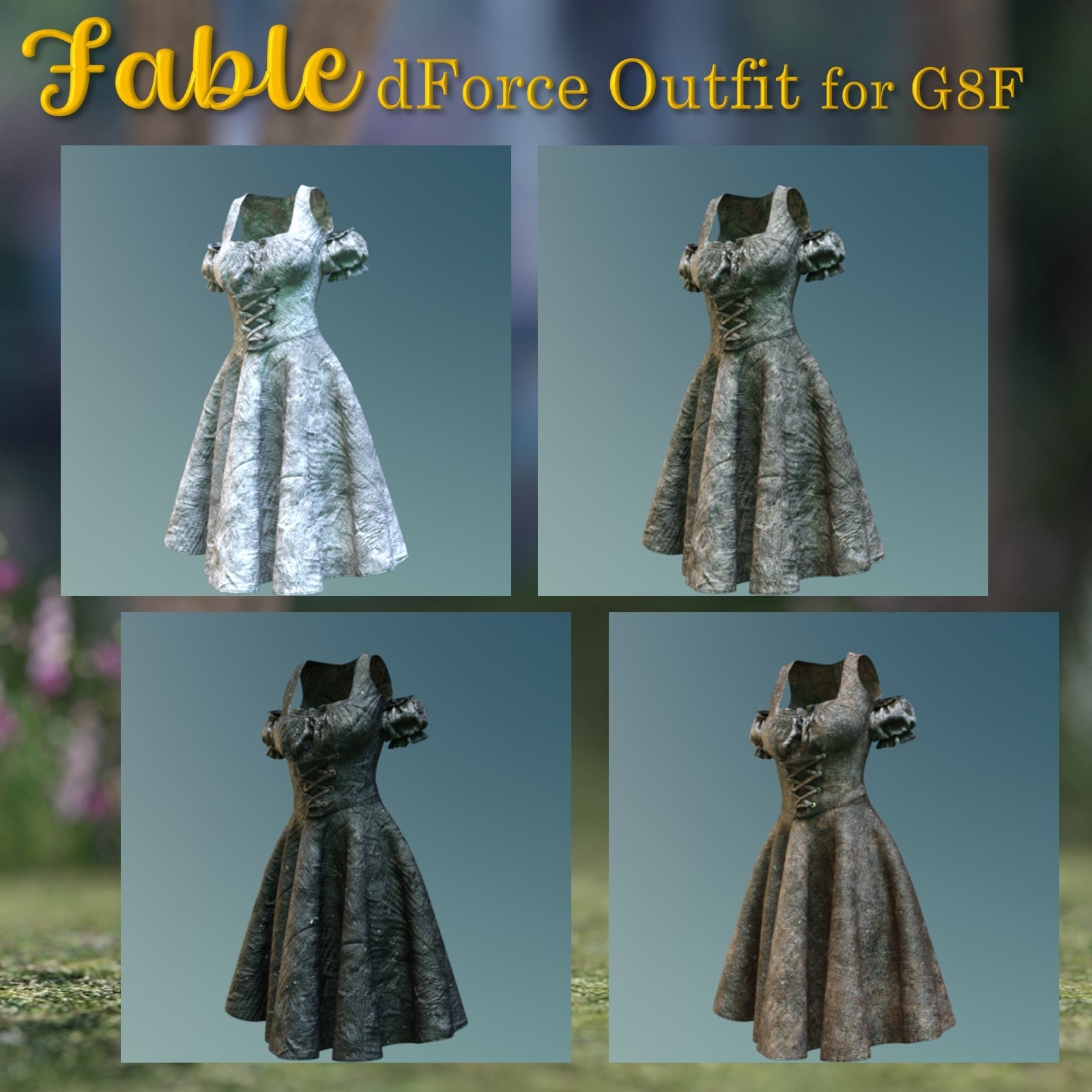 Fable dForce Outfit for G8F | Daz 3D