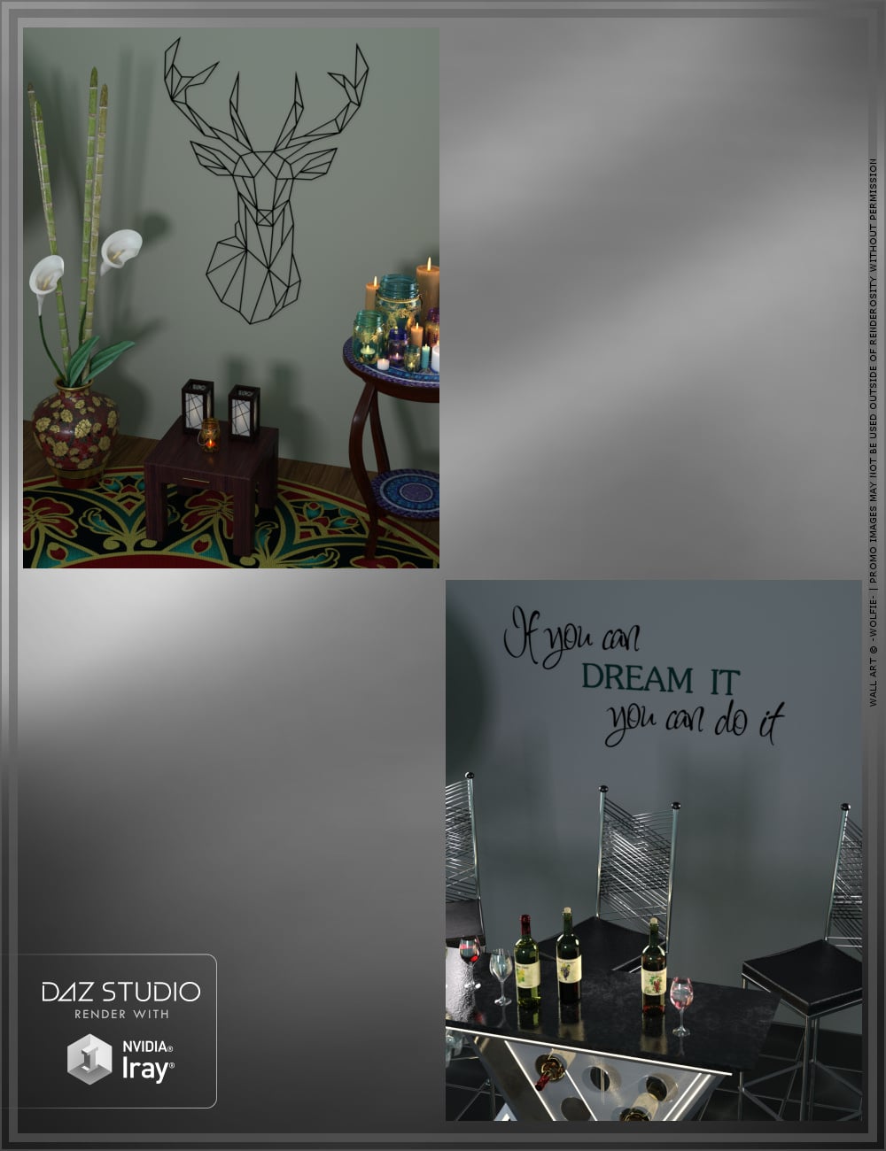 Wall Art for Poser and Daz Studio | Daz 3D
