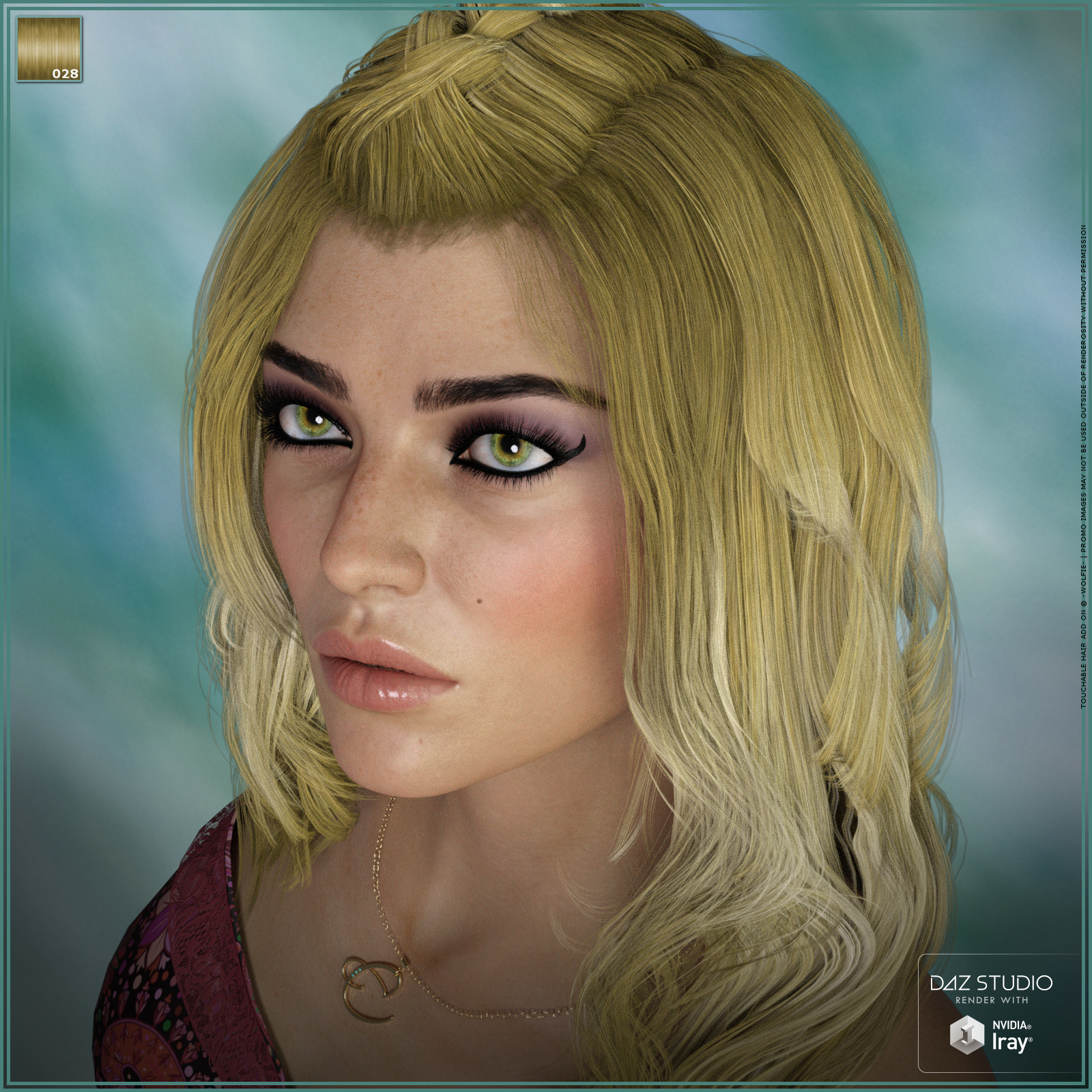 Touchable Cecilia Curls | Daz 3D