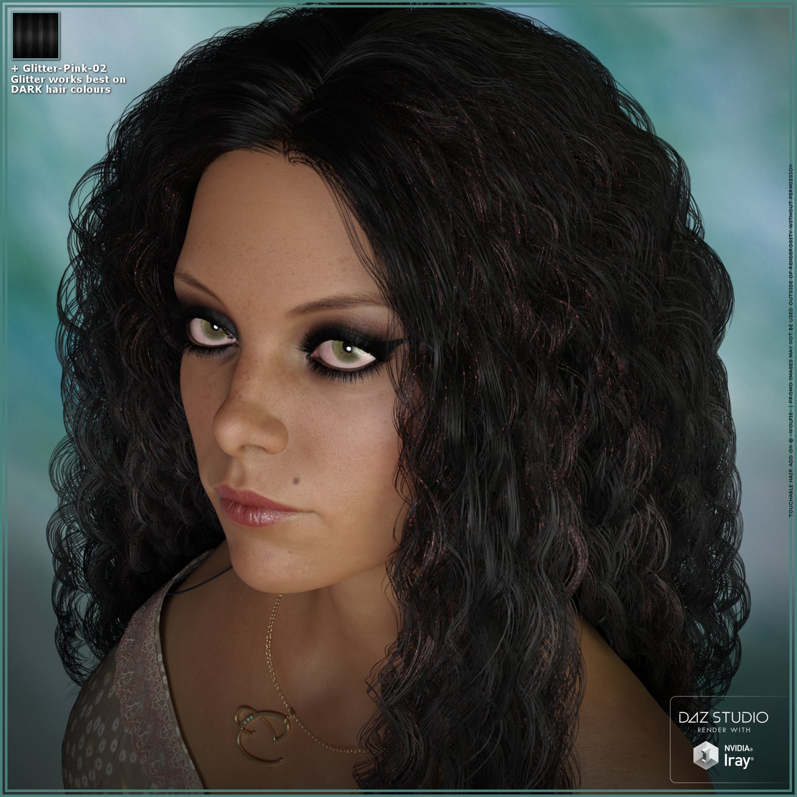 Touchable Classic Long Curly | Daz 3D