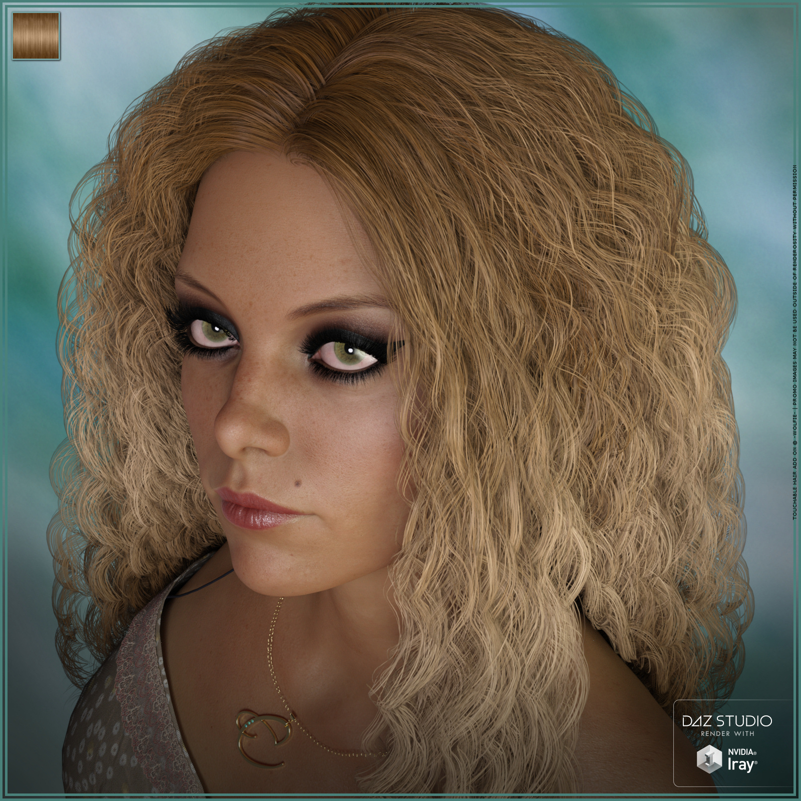 Touchable Classic Long Curly | Daz 3D