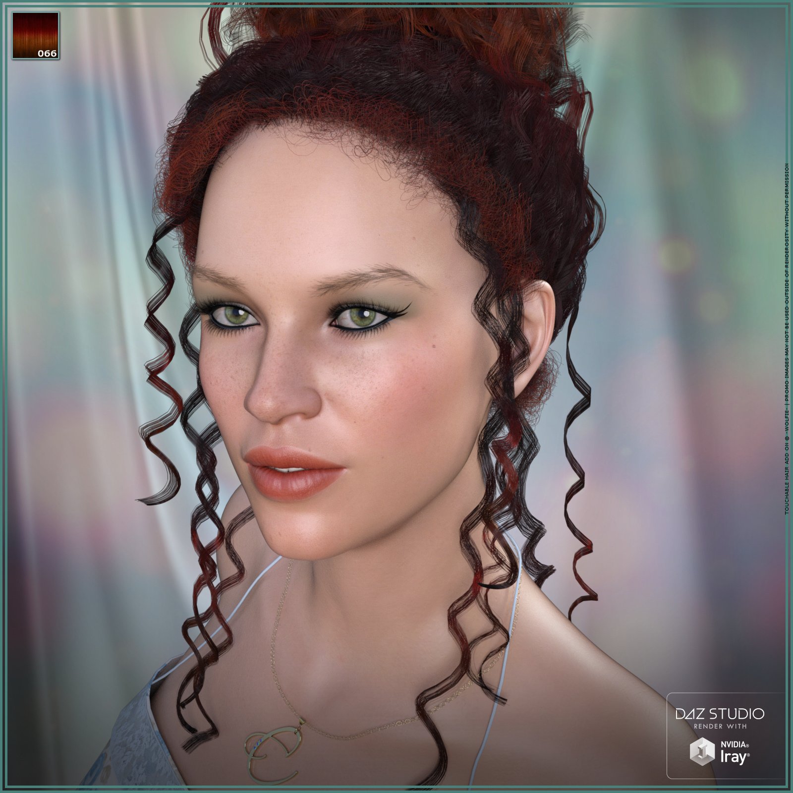 Touchable Curly Bun | Daz 3D