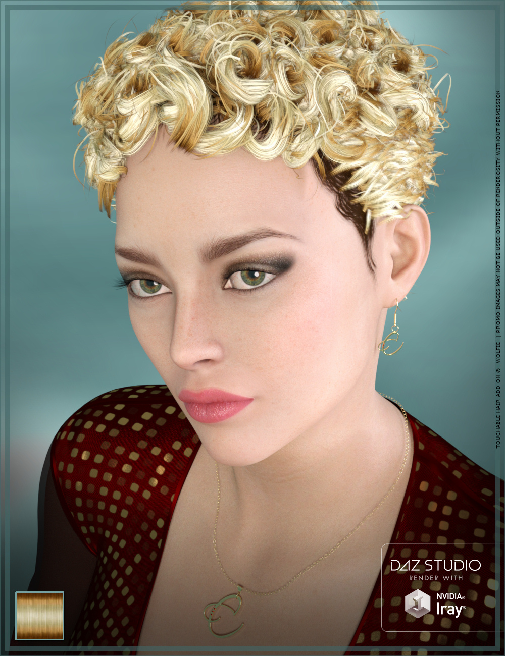 Touchable Curly Top | Daz 3D