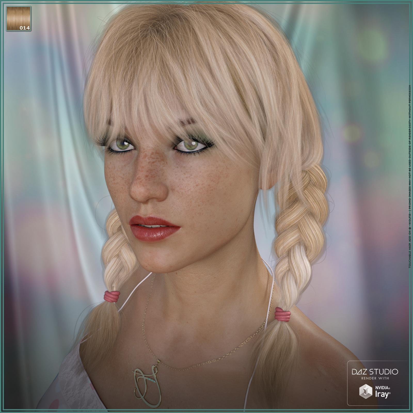 Touchable Dallas Pigtails | Daz 3D