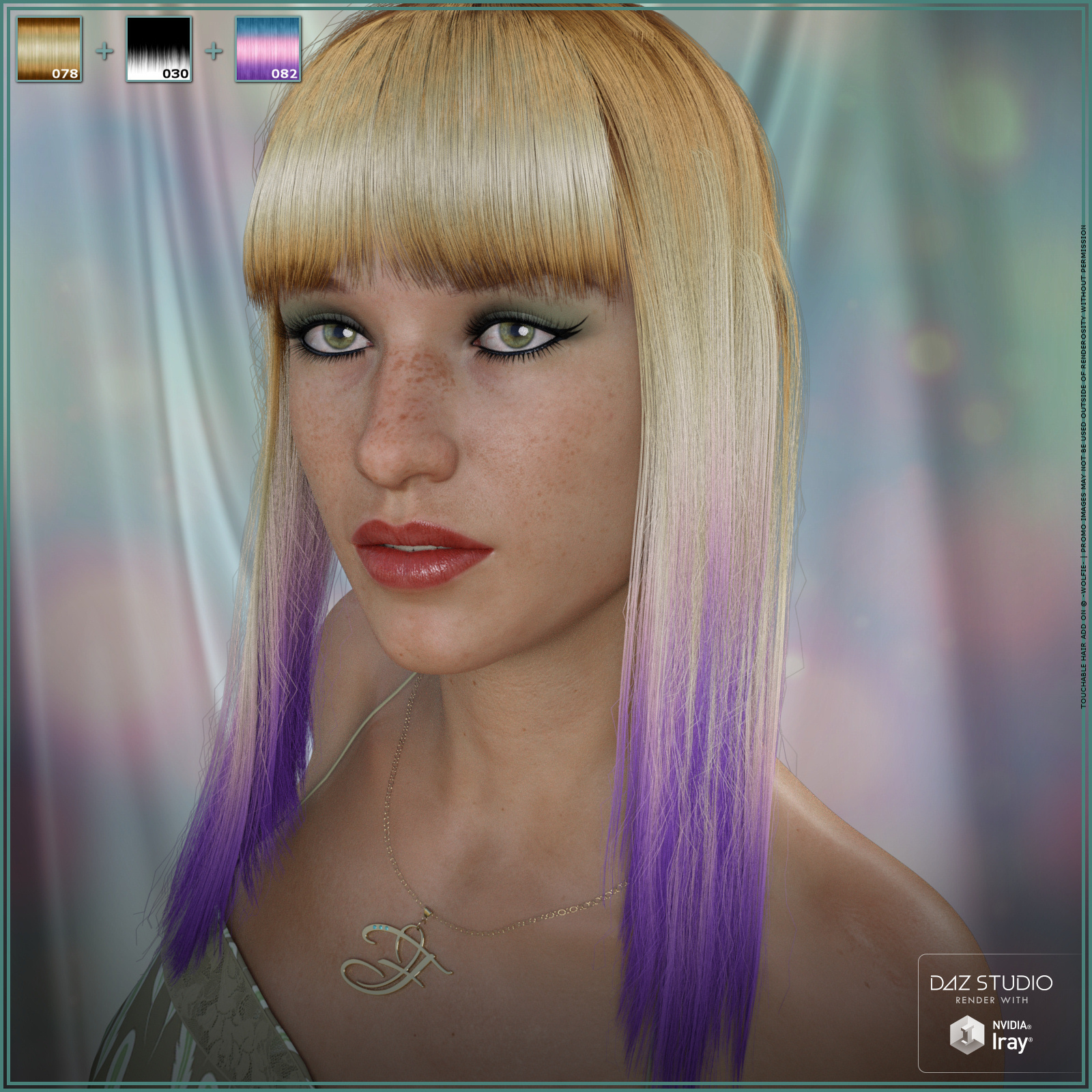 Touchable Full Fringe | Daz 3D