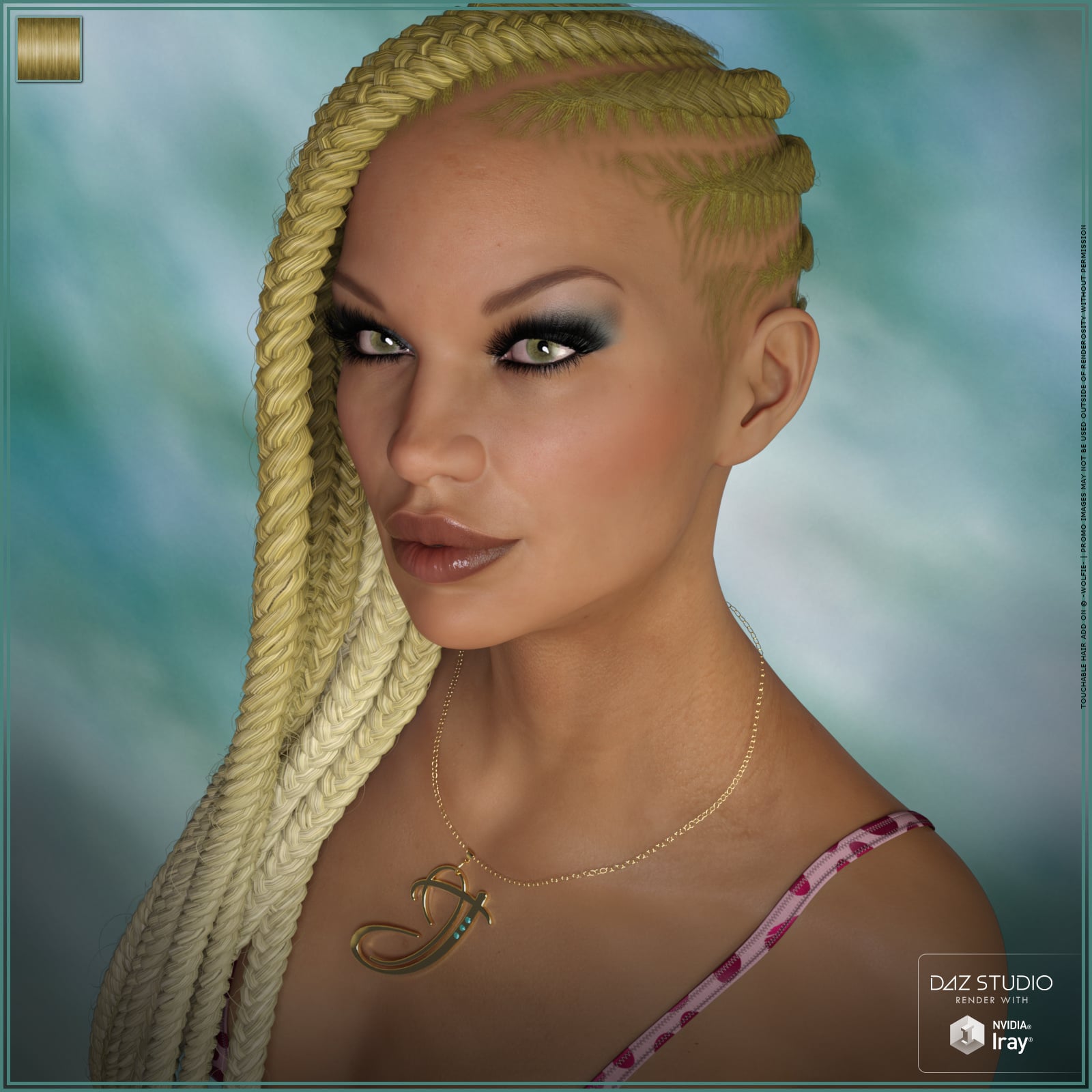 Touchable Jumbo Side Braids | Daz 3D