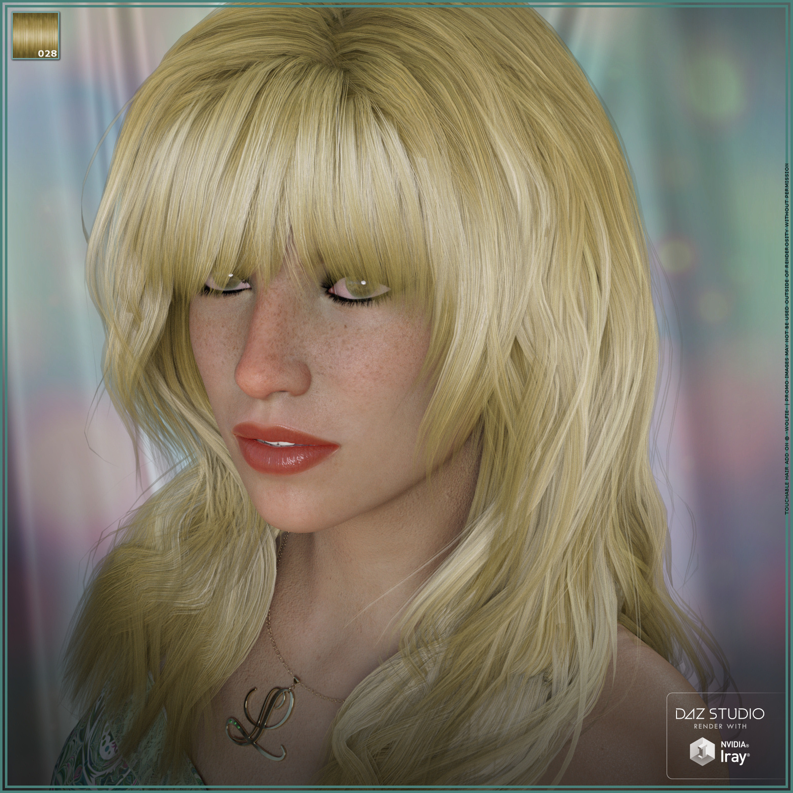 Touchable Layered Fringe | Daz 3D