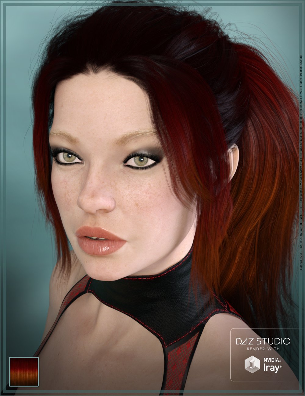 Touchable Linda Ponytail | Daz 3D