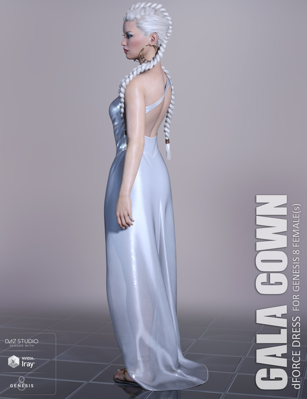 dForce Gala Gown for Genesis 8 Females | Daz 3D