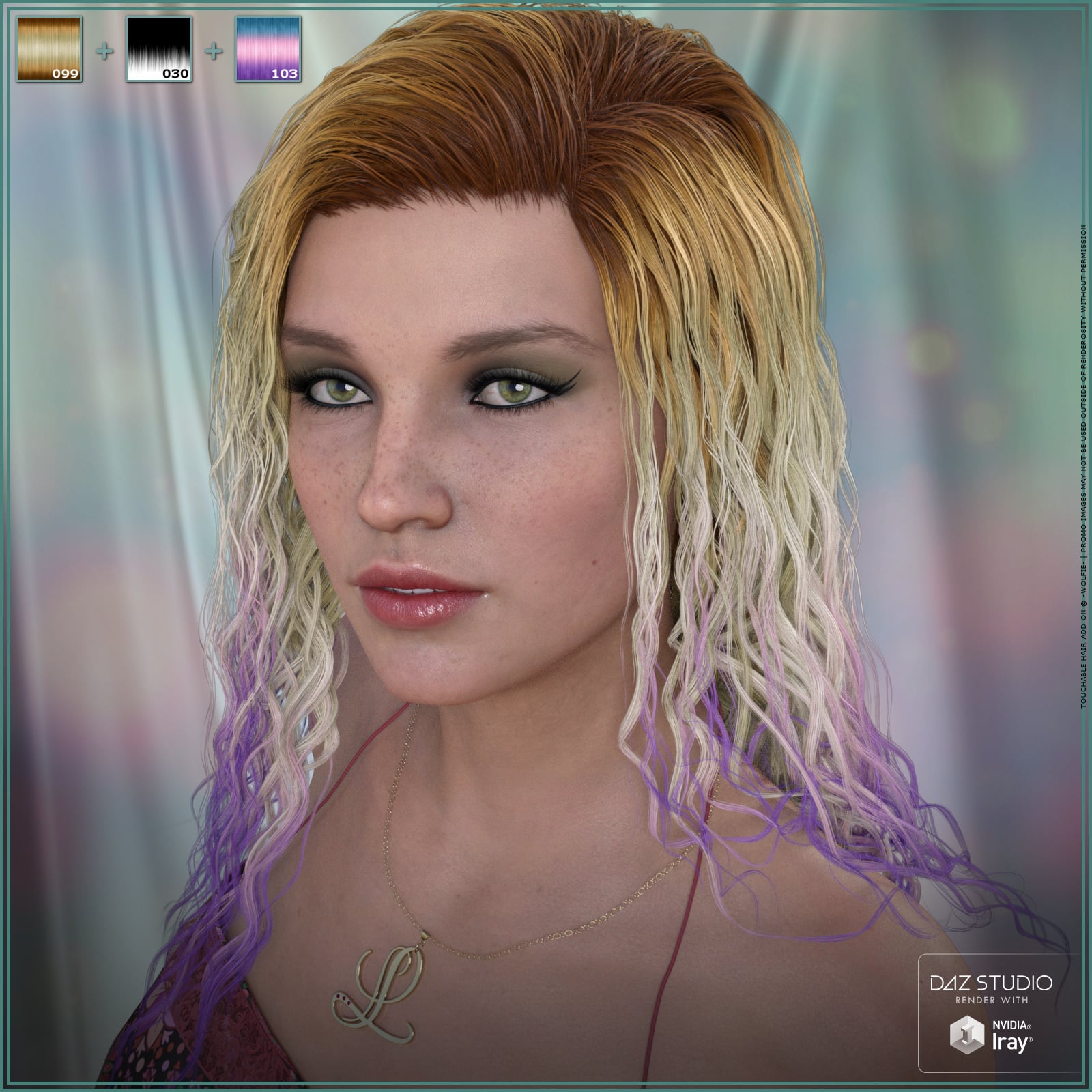 Touchable Long Wet | Daz 3D