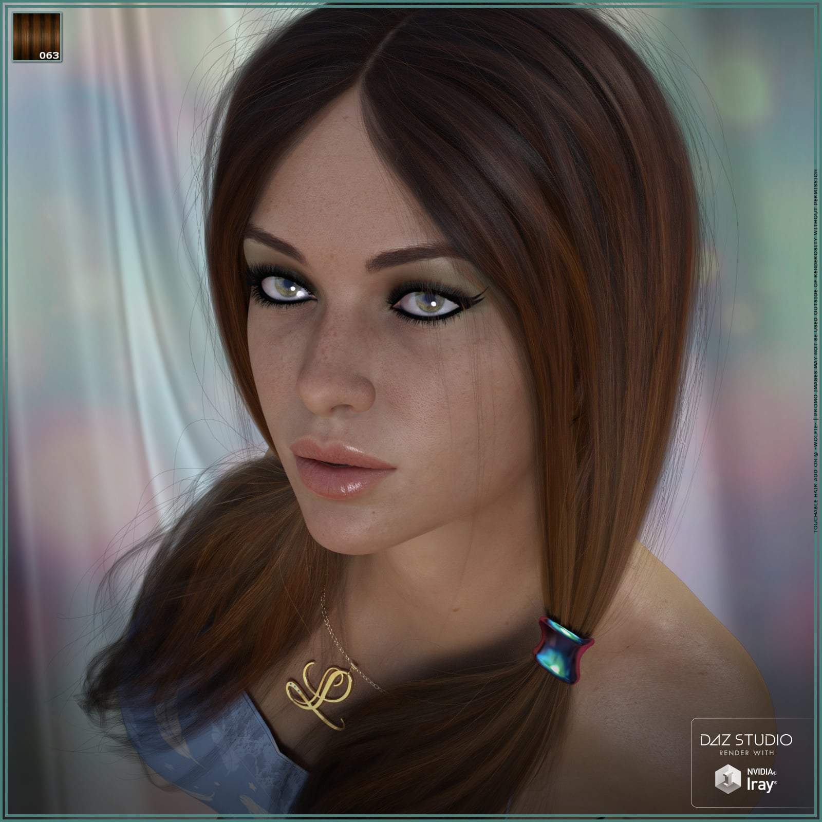 Touchable Loose Pigtails | Daz 3D
