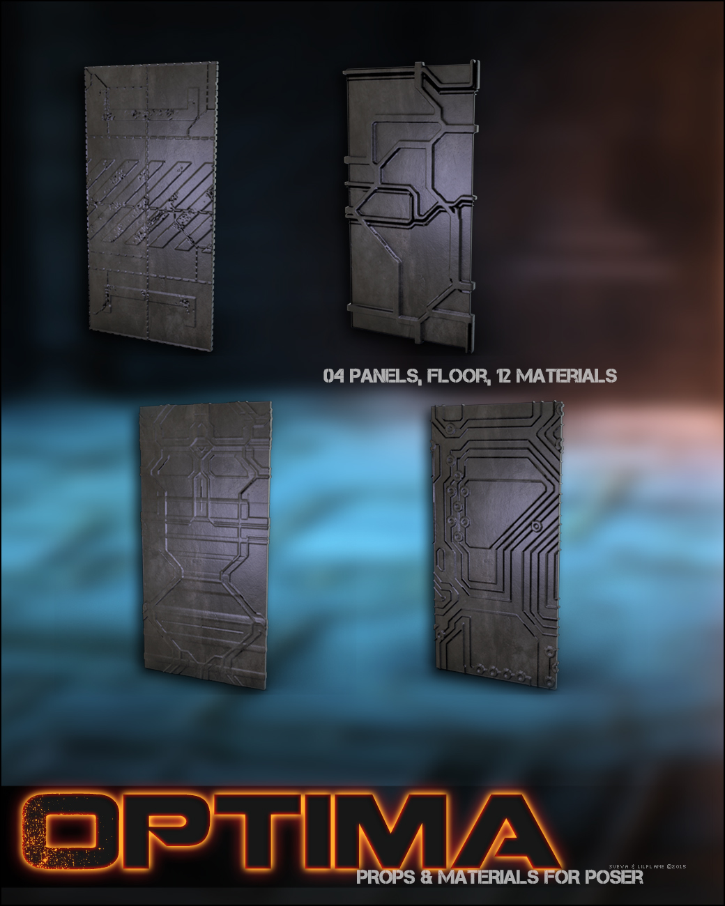 Optima Floors and Panels Poser | Daz 3D
