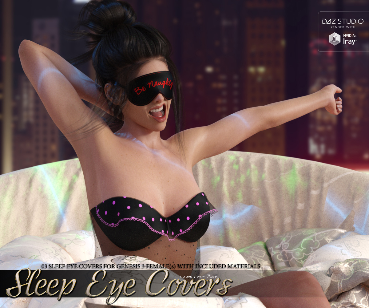 Sleep Eye Covers for Genesis 3 Female(s) | Daz 3D