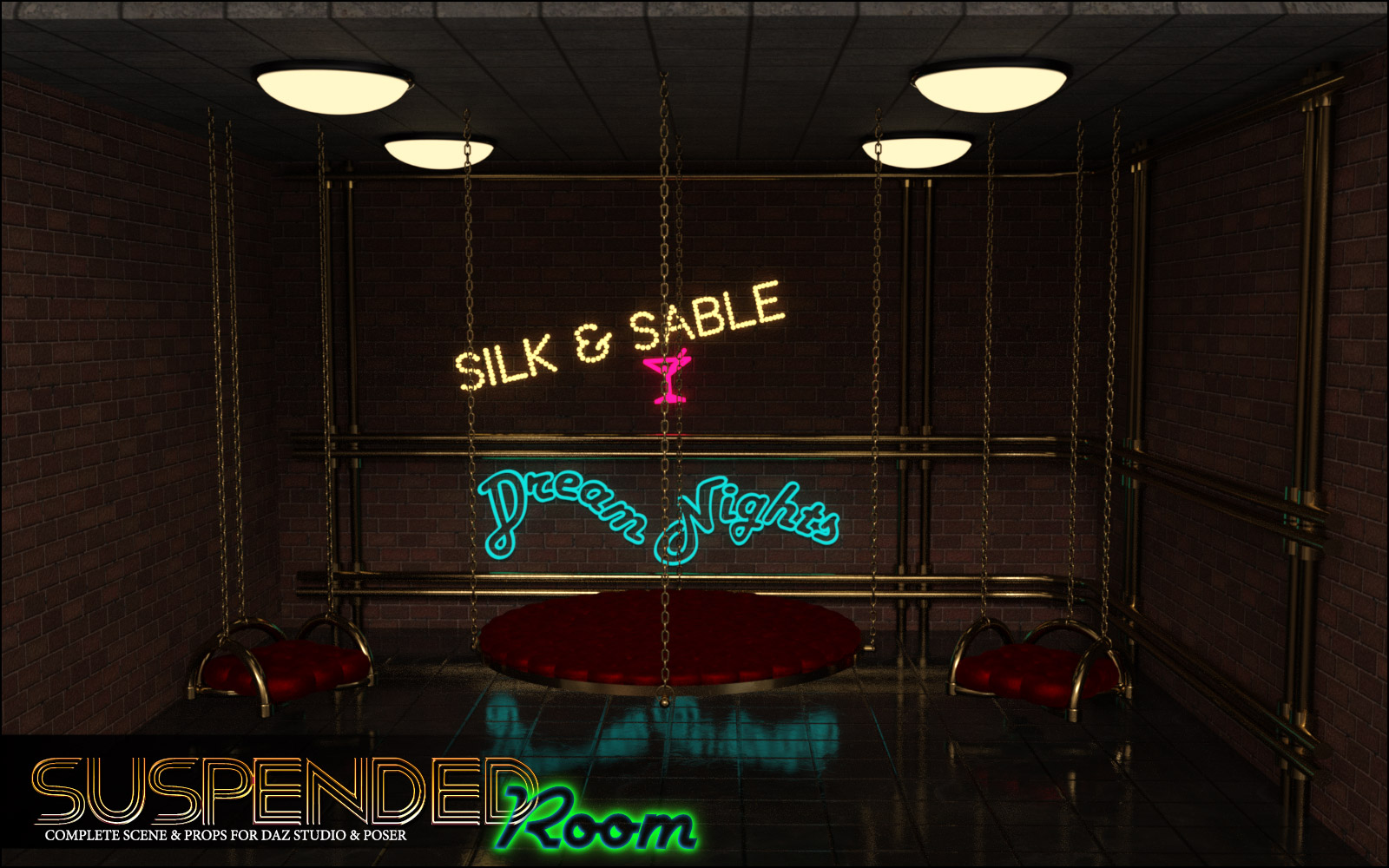 Suspended Room DS and Poser | Daz 3D