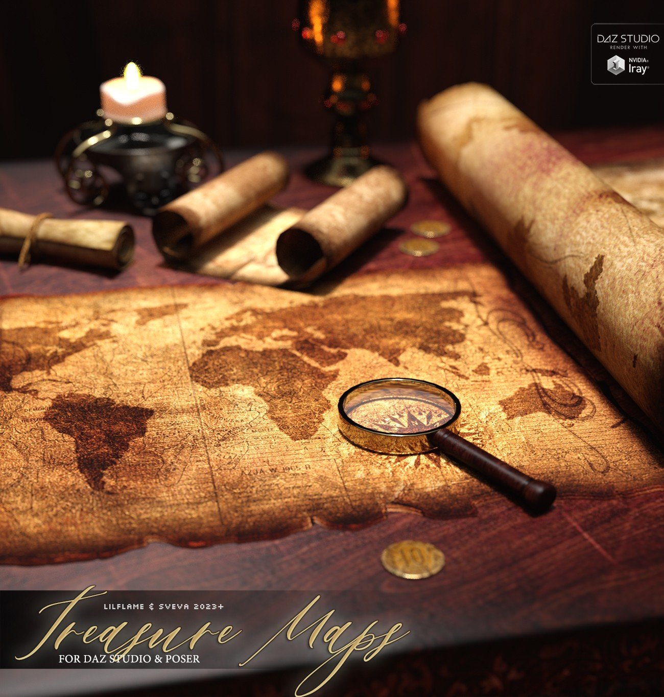 Treasure Maps | Daz 3D