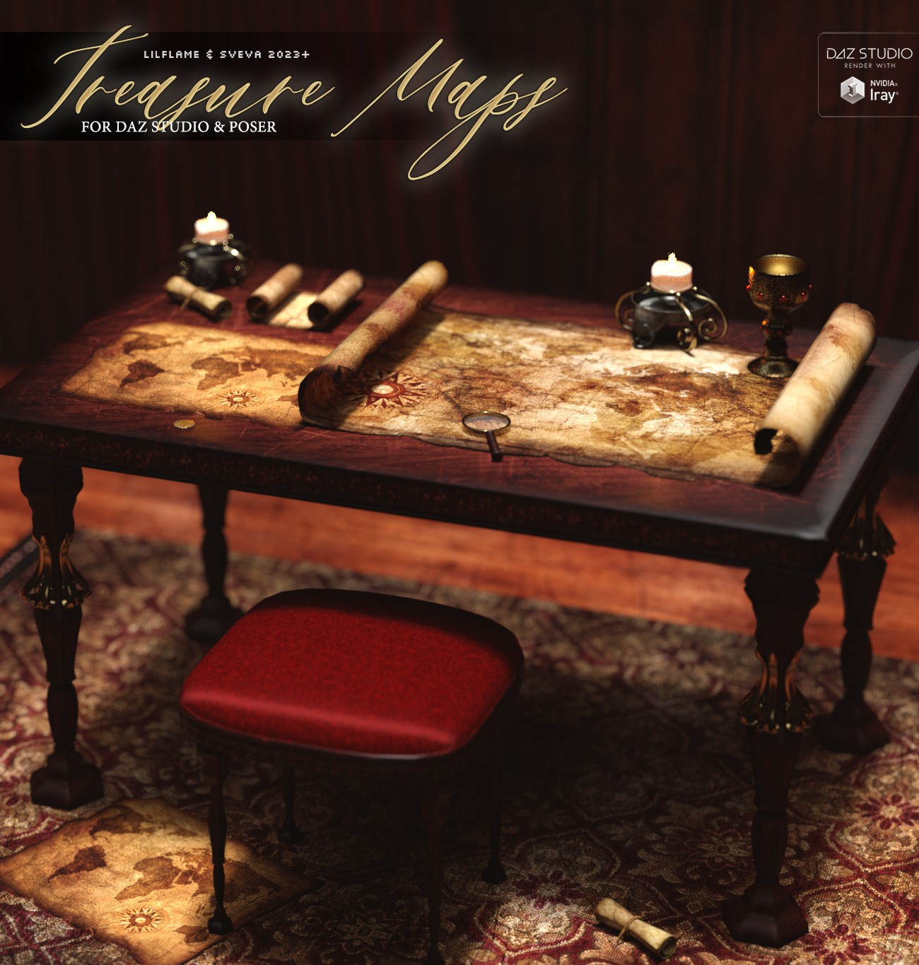 Treasure Maps | Daz 3D