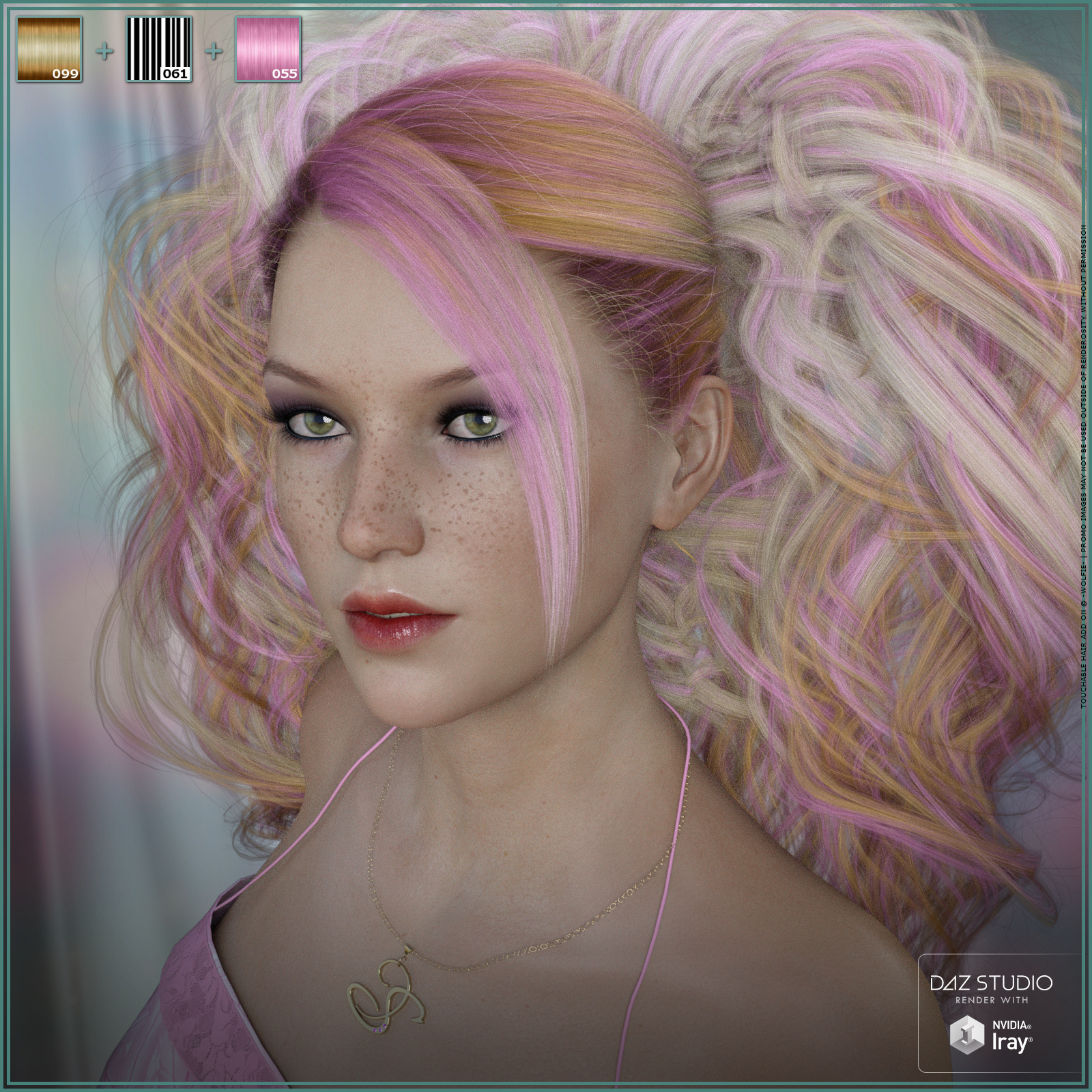 Touchable Surrounding Curls | Daz 3D