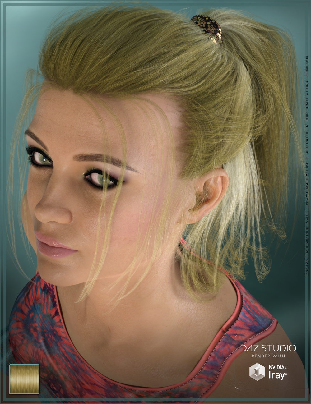 Touchable Super Messy Updo | Daz 3D