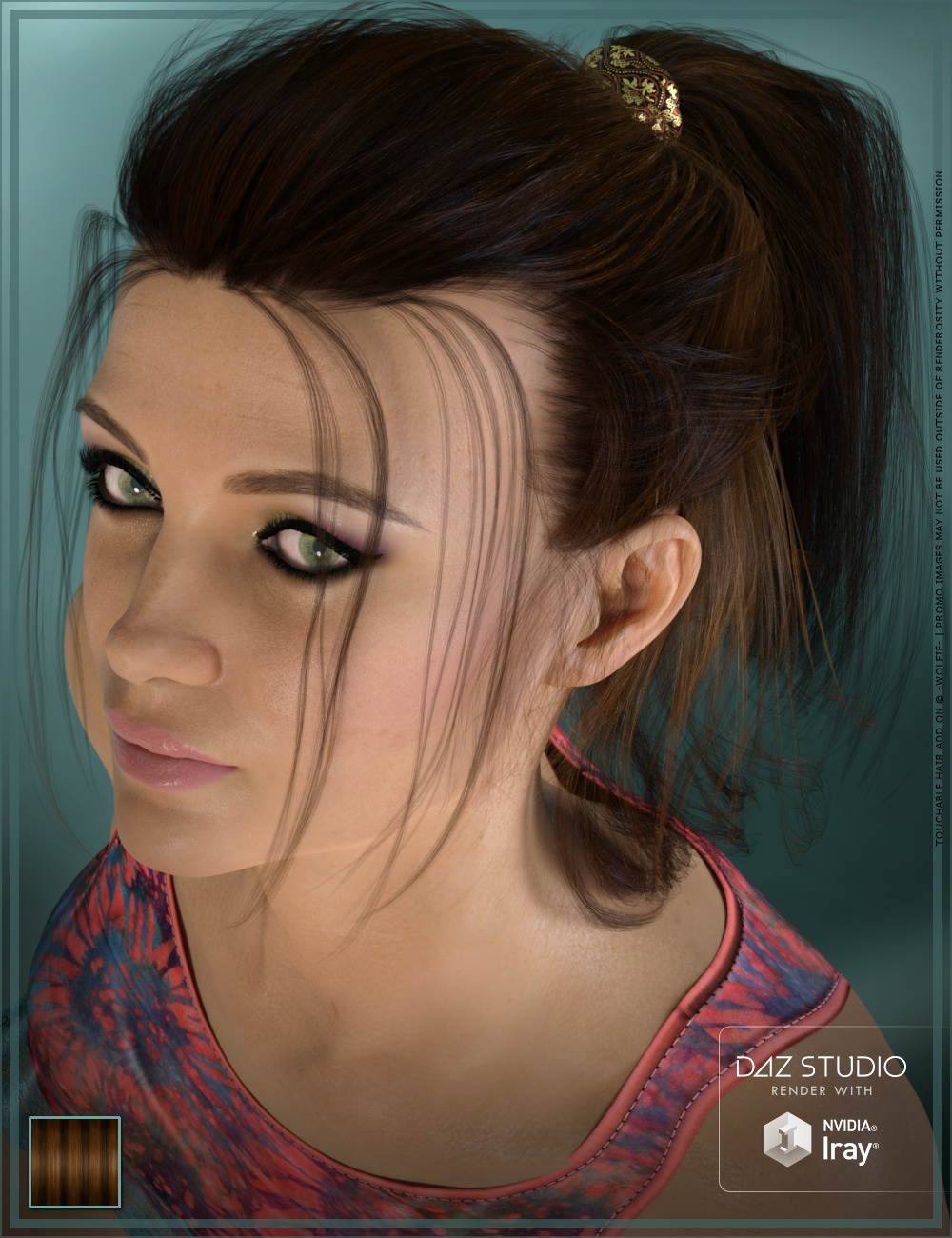 Touchable Super Messy Updo | Daz 3D