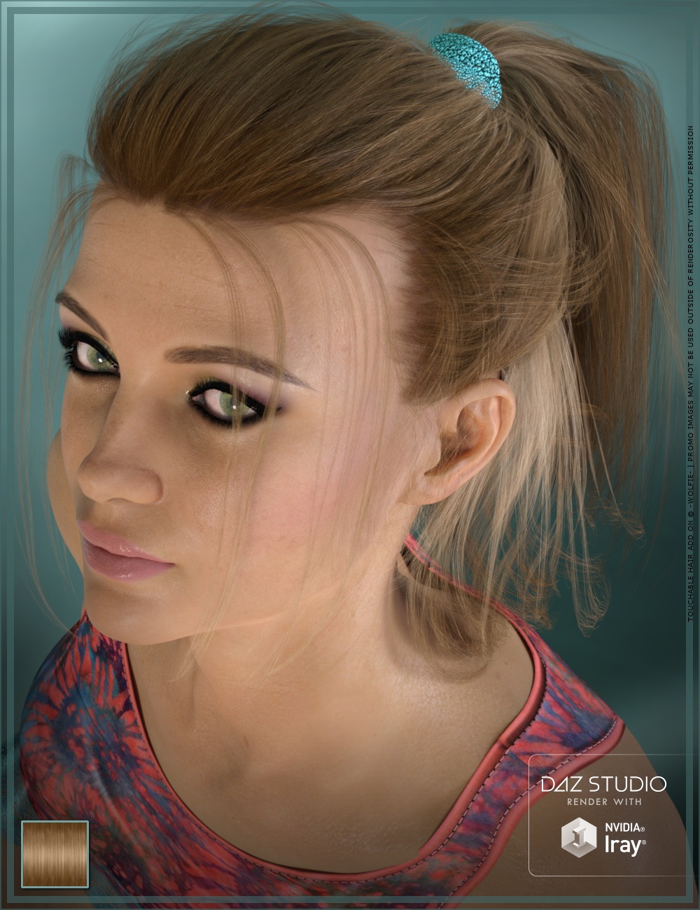 Touchable Super Messy Updo | Daz 3D