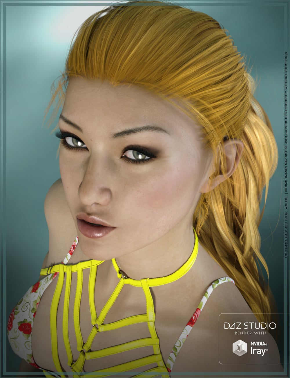 Touchable Sporty Ponytail | Daz 3D