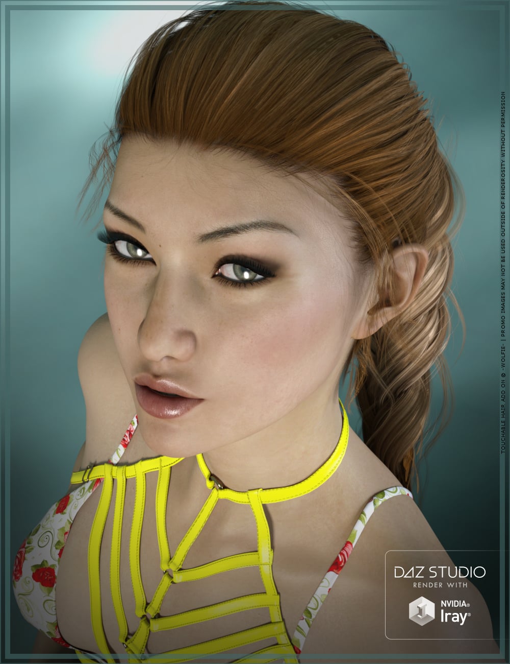 Touchable Sporty Ponytail | Daz 3D