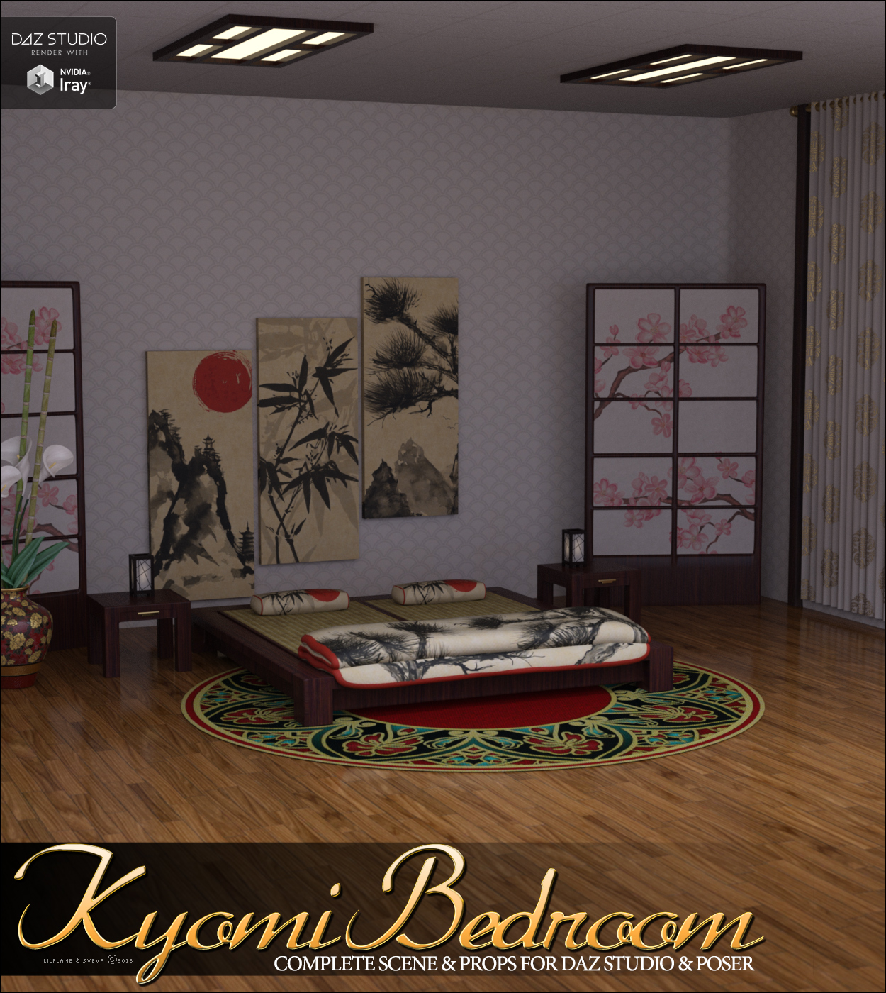 Kyomi Bedroom | Daz 3D